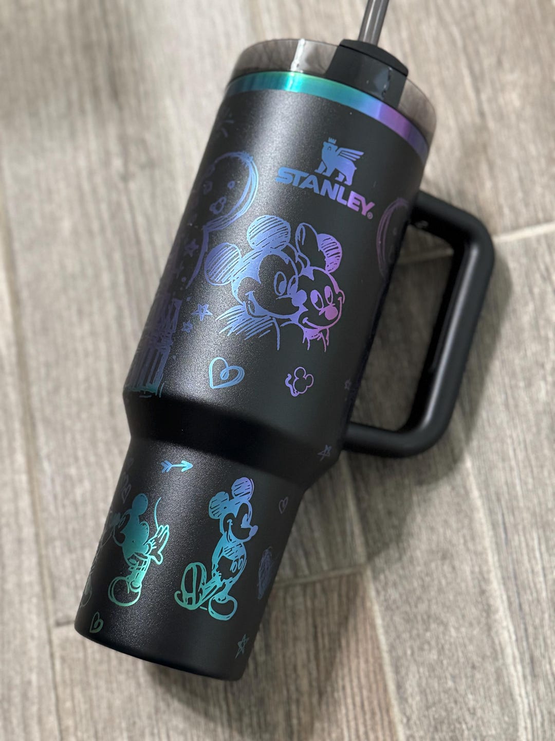 40oz Customized Engraved Black Chroma Stanley Magic Kingdom - Etsy