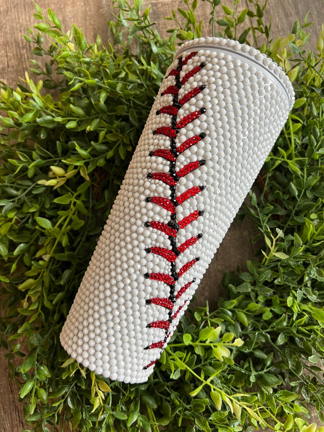 24oz Acrylic Rhinestone Baseball Tumbler - Etsy