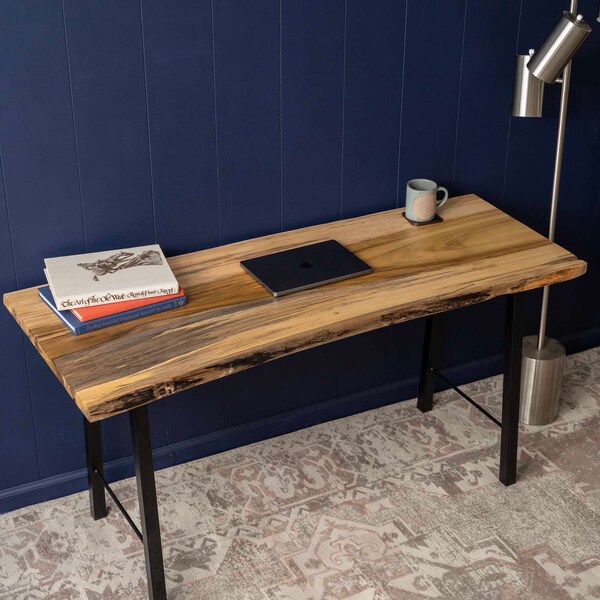 Live Edge Wood Desk - Etsy
