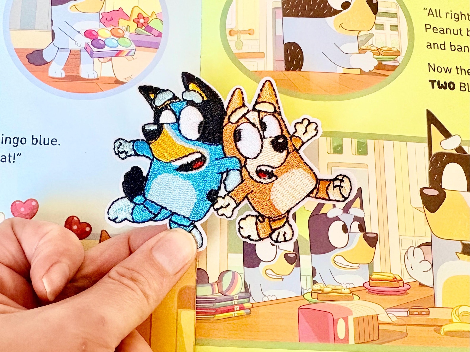 Bluey and Bingo Embroidered Iron on Patch - Etsy