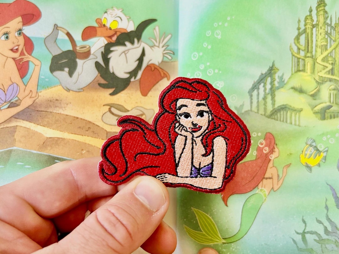 Mermaid Iron on Patch - Ariel Embroidered Patch - Etsy