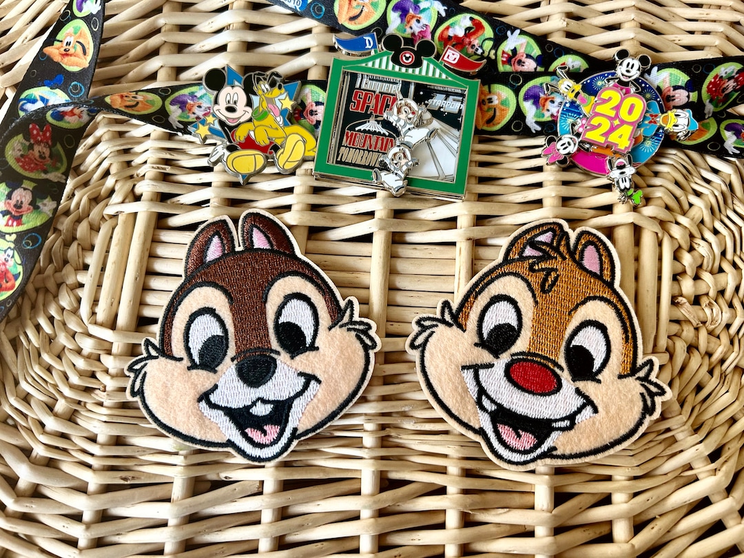 Chip and Dale Iron on Patch - Disney’s Chip and Dale Embroidered Patch ...