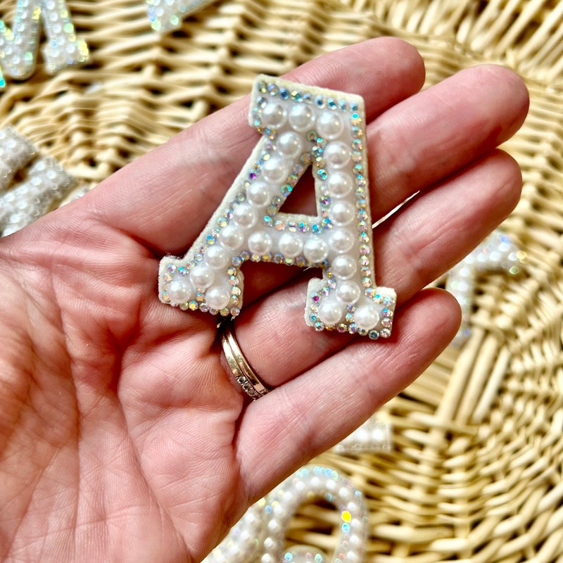Pearl Iron on Letters - Etsy