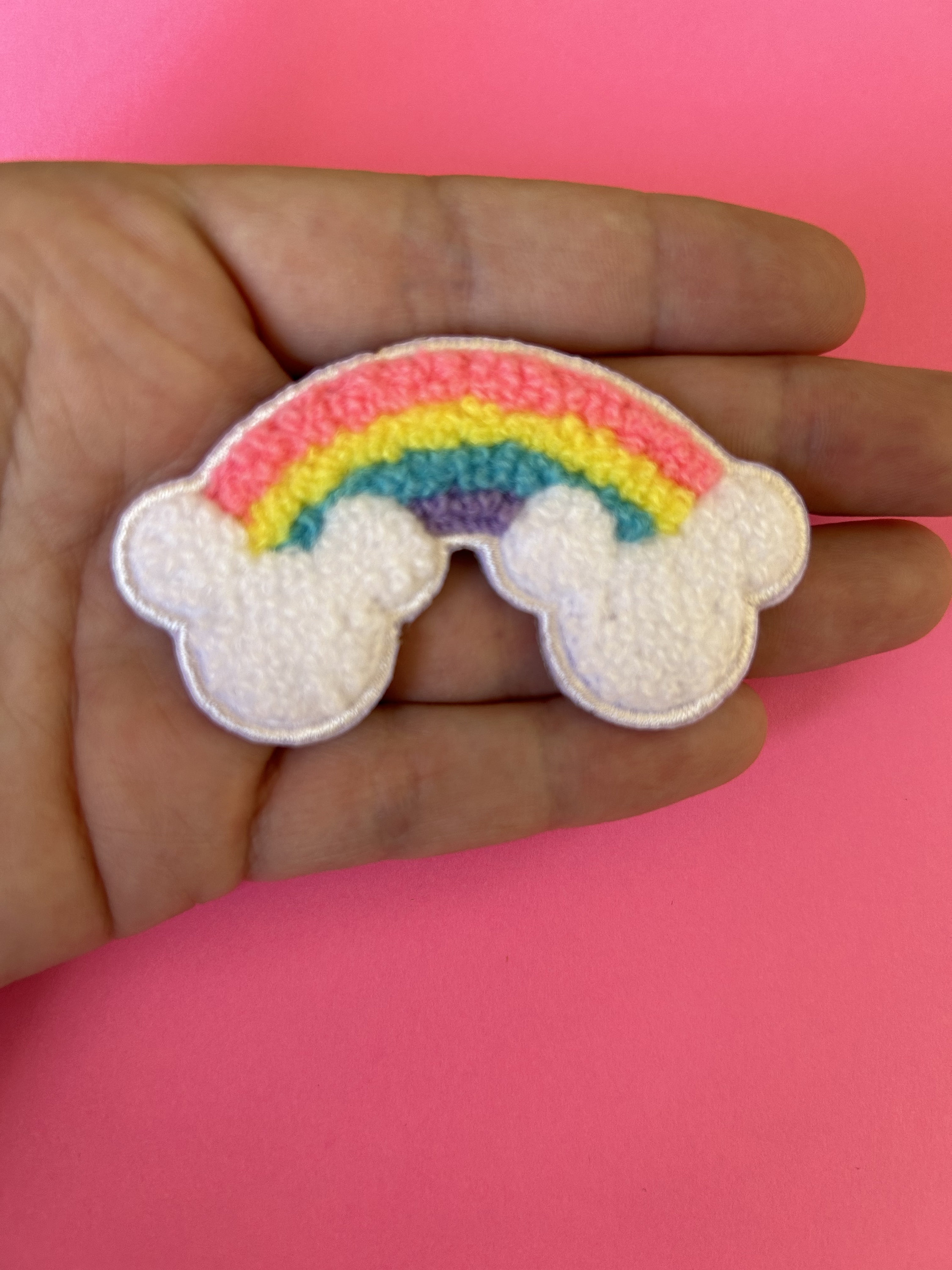 Rainbow Mickey Mouse Patch Chenille Disney Patch Self - Etsy