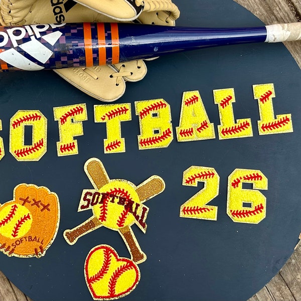 Softball Iron On - Etsy