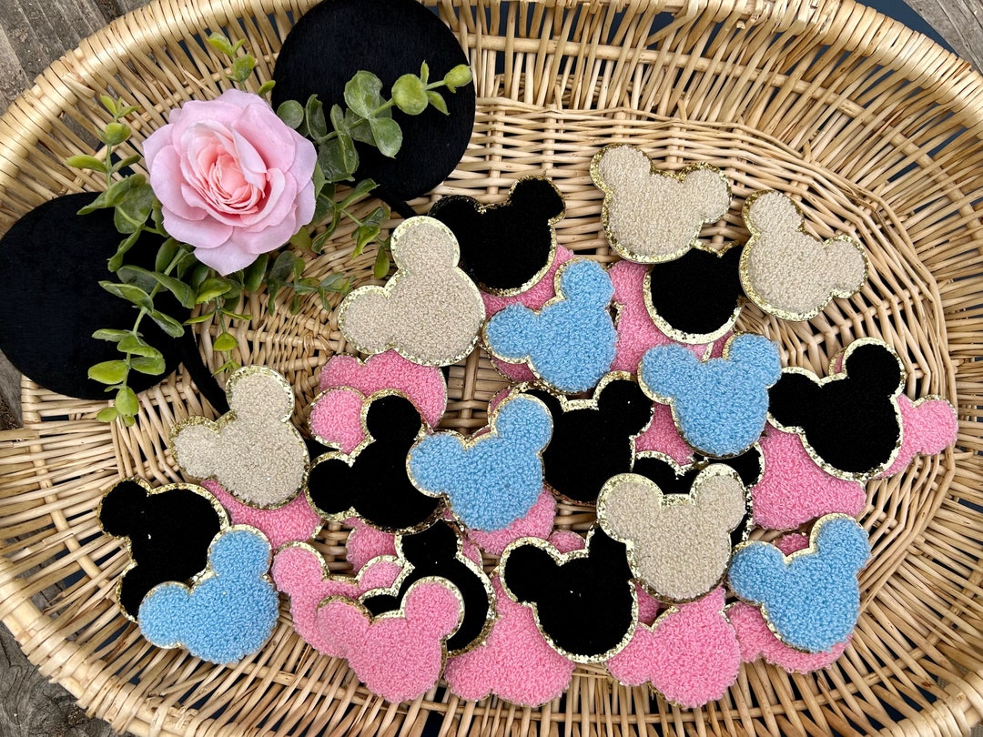 Chenille Mickey Mouse Patch Chenille Disney Inspired Patch Self Adhesive/iron On - Etsy
