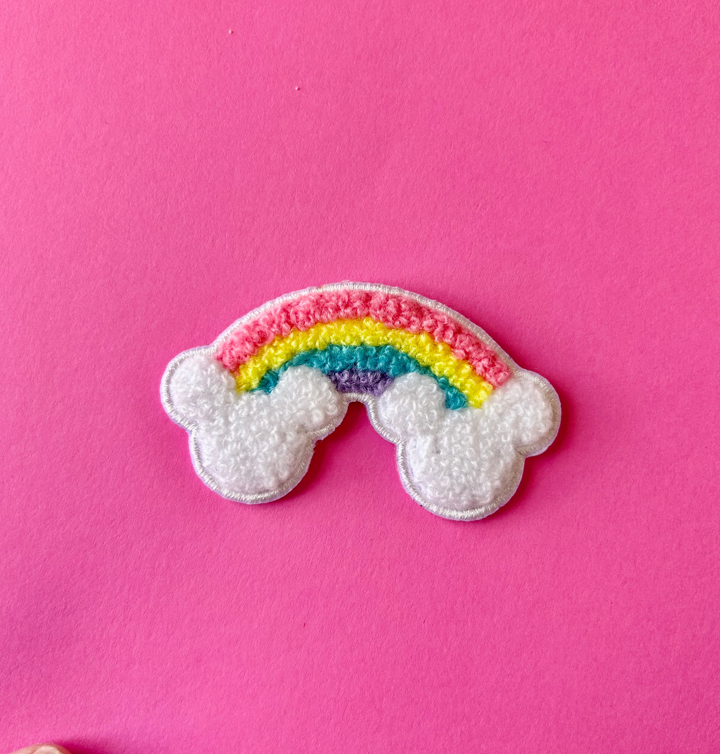 Rainbow Mickey Mouse Patch Chenille Disney Patch Self - Etsy