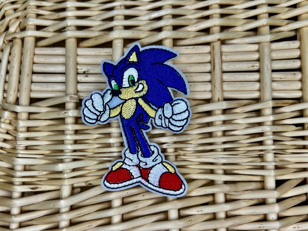 Sonic the Hedgehog Iron on Patch - Sonic Embroidered Patch - Etsy