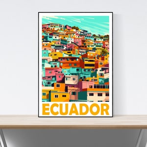 Ecuador Travel Poster, Guayaquil Travel Print, South America Travel ...