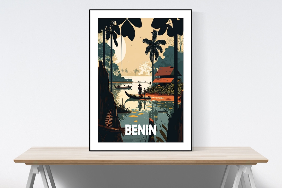 Benin Travel Poster, Benin Illustration, Benin Print, Gift, Present ...