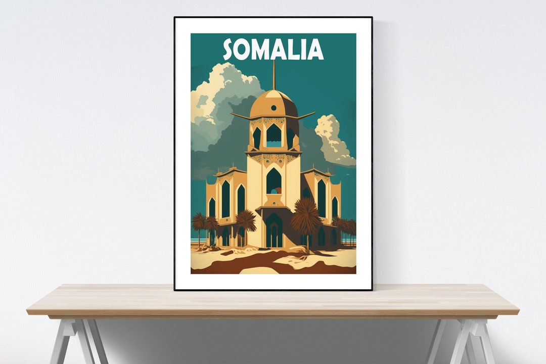 Somalia Travel Poster, Somalia Travel Print, Africa Art Print, Poster ...