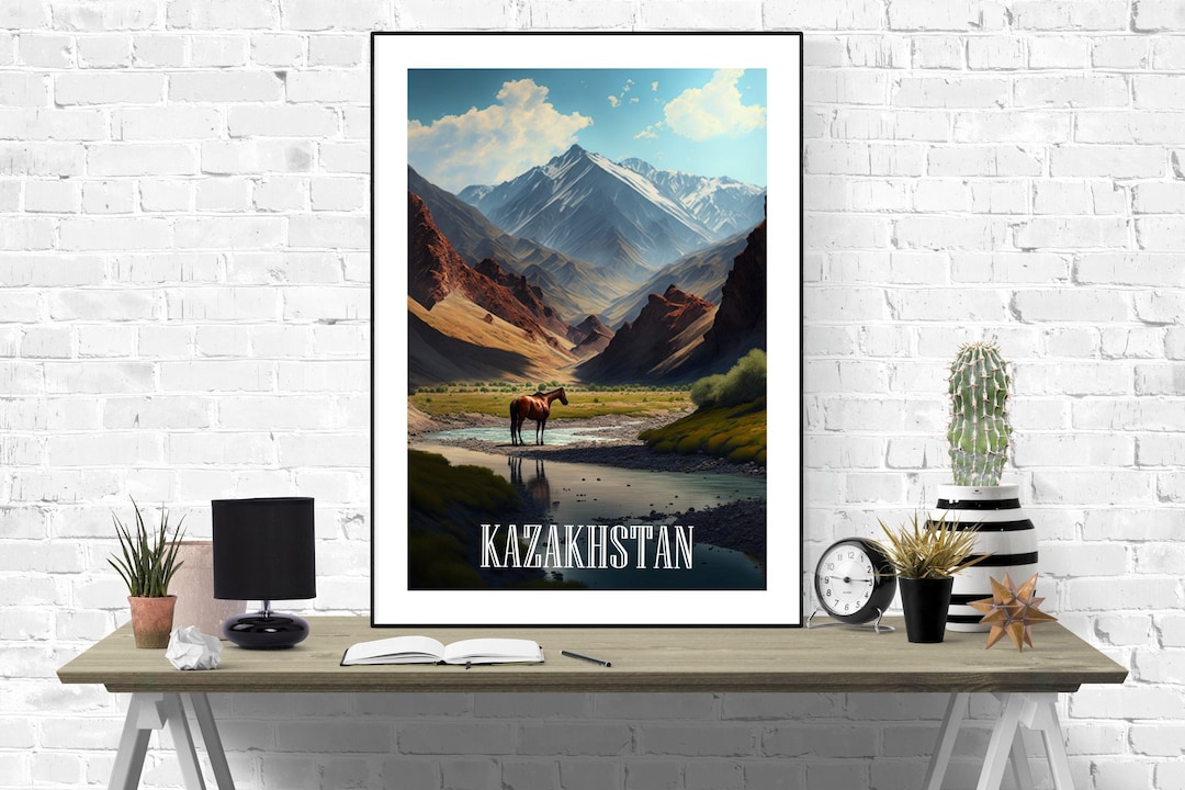 Kazakhstan Travel Poster, Kazakhstan Print, Kazakhstan Wall Art ...
