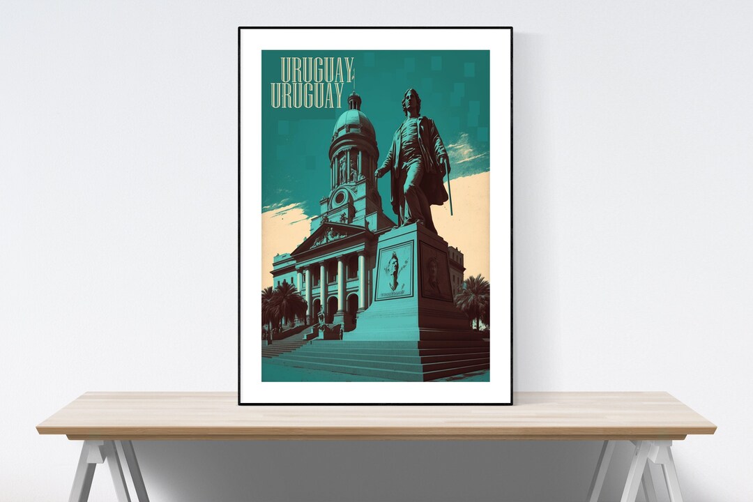 Uruguay Travel Poster, Uruguay Art Print, Uruguay Vintage Style Travel ...