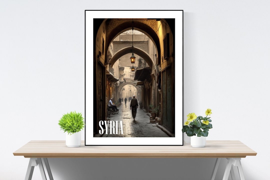 Syria Travel Poster, Syria Print, Syria Art Print, Illustration, A3/A4 ...