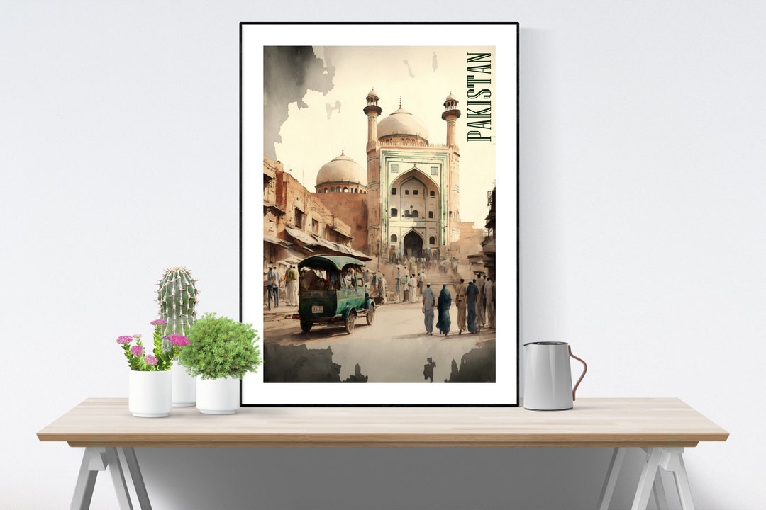 Pakistan Travel Poster, Pakistan Print, Pakistan Wall Art, Pakistan ...