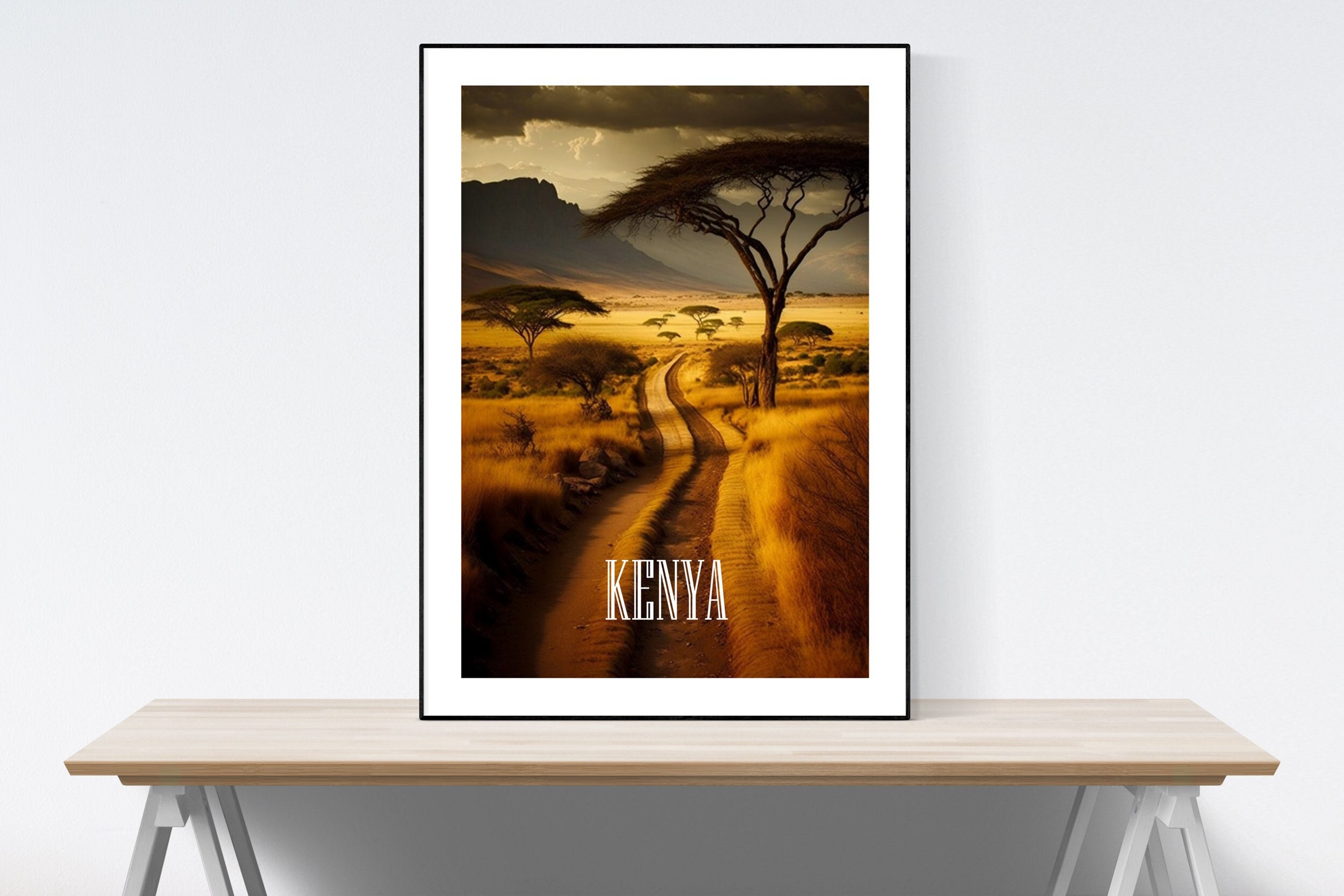 Kenya Travel Poster, Kenya Art Print, Kenya Art Poster, A3/A4/A5, Gift ...