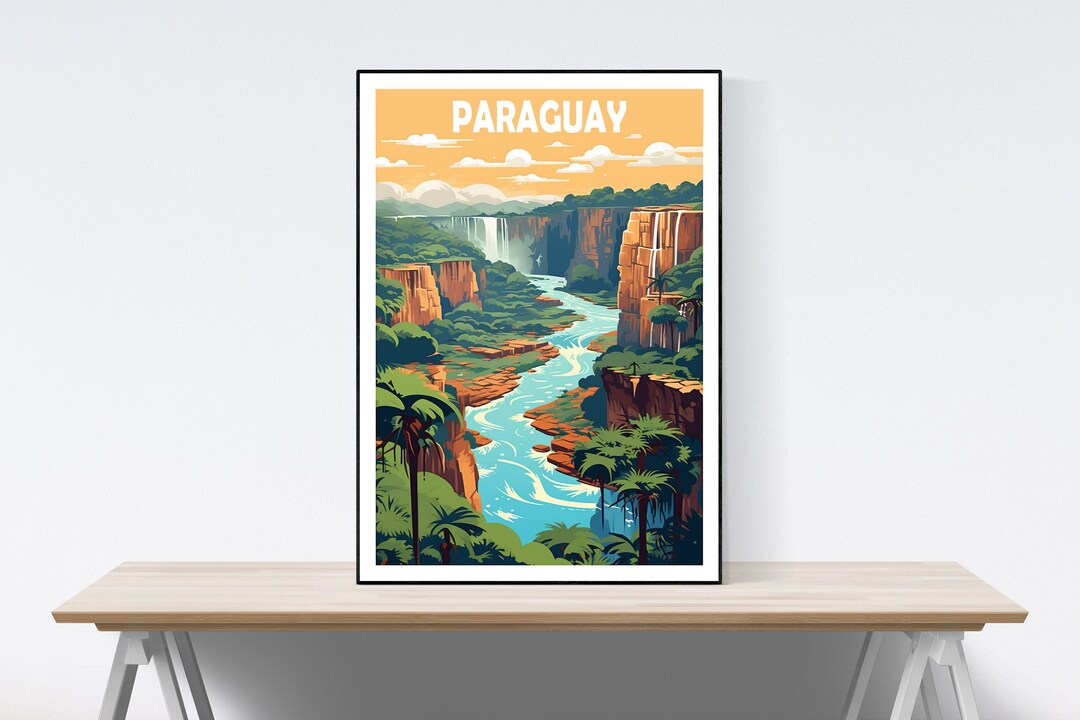 Paraguay Travel Poster, Vintage Travel Poster, Paraguay Travel Print ...
