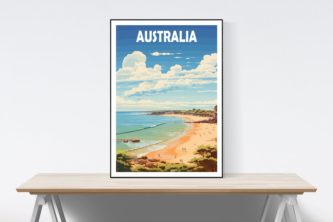 Australia Travel Poster, Australia Beach, Australia Art Print ...