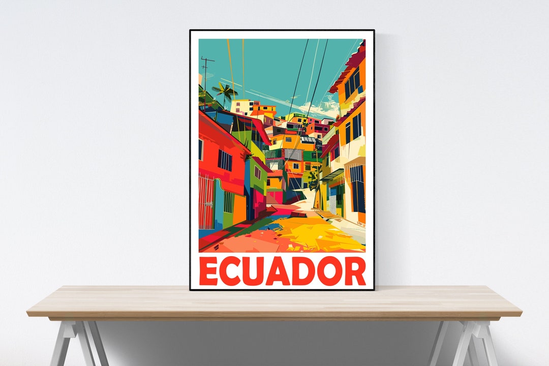 Ecuador Travel Poster, Guayaquil Travel Print, South America Travel ...