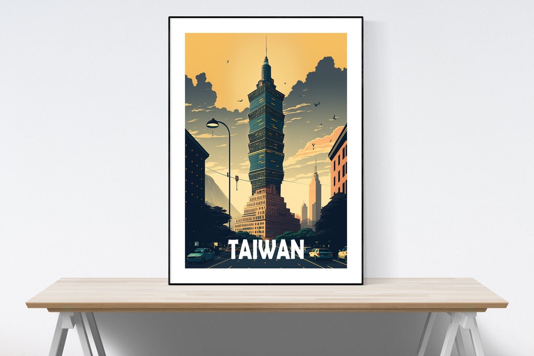 Taiwan Travel Poster, Vintage Travel Poster, Taiwan Travel Print, A3/A4 ...