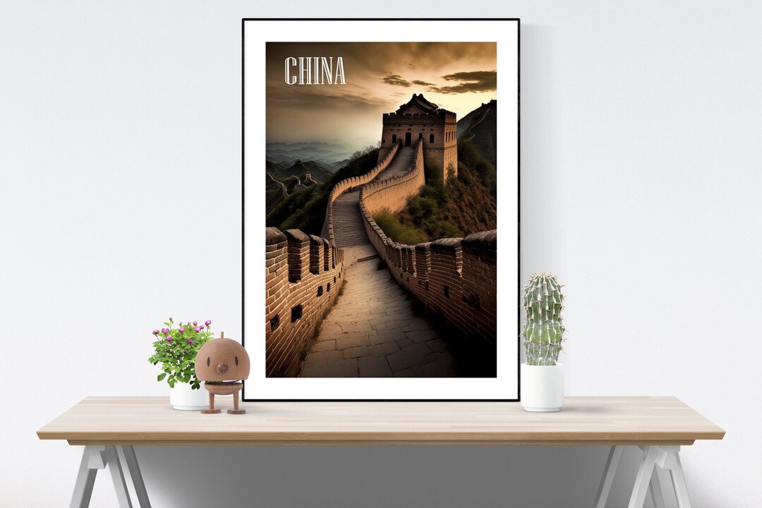 China Travel Poster, Great Wall of China Print, China Wall Art, China ...