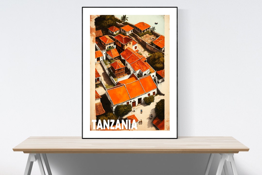 Zanzibar Tanzania Travel Poster, Tanzania Print, Tanzania Art Print ...
