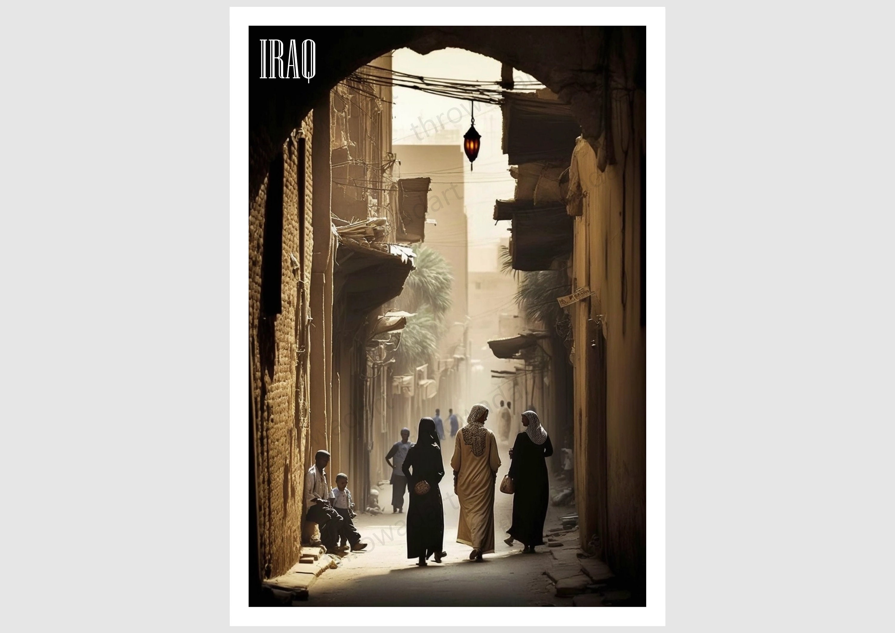 Iraq Travel Poster, Iraq Art Print, Iraq Art Poster, A3/A4/A5, Gift ...
