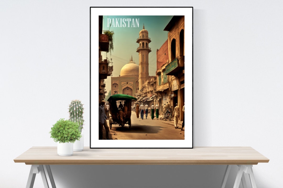 Pakistan Travel Poster, Pakistan Print, Pakistan Wall Art, Pakistan ...