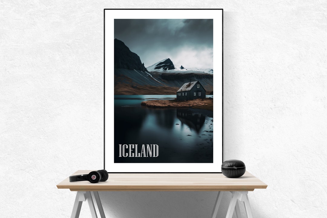 Iceland Travel Poster, Iceland Print, Iceland Wall Art, Iceland Art ...