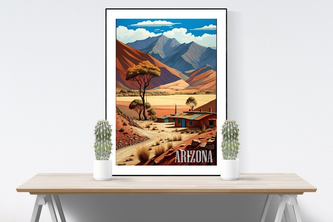 Arizona Travel Poster, Arizona Art Print, Arizona Art Poster, A3/A4/A5 ...