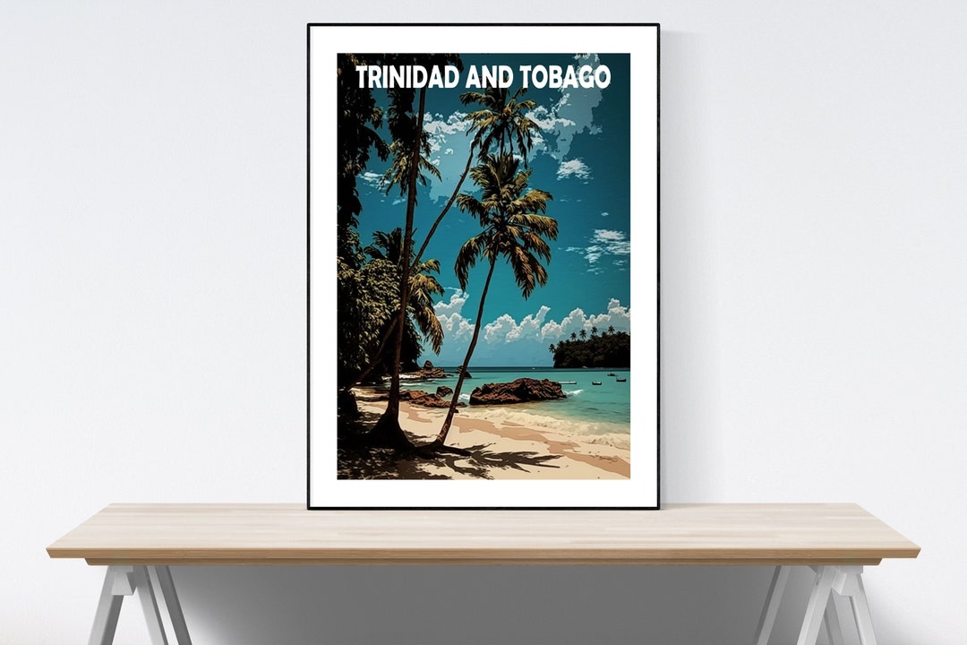 Trinidad and Tobago Travel Poster,trinidad and Tobago Print, Trinidad ...