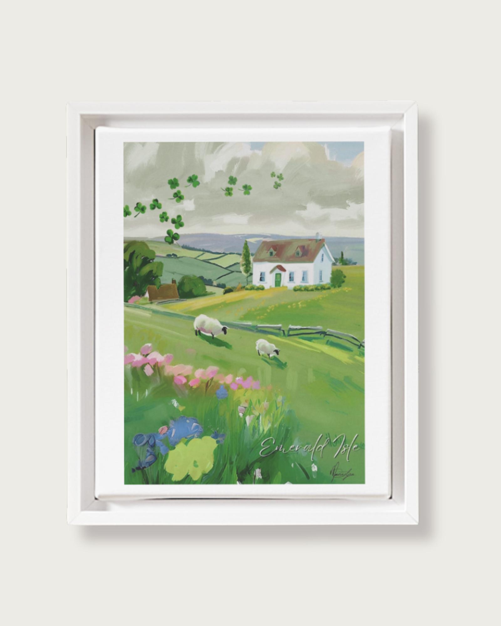 Emerald Isle Painting, Irish Wall Art, St. Patrick’s Day Decor, Celtic ...