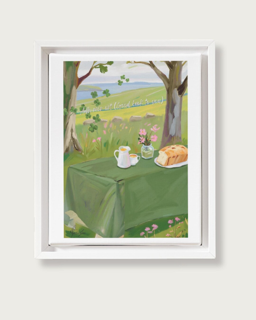 A Table Set for Luck, Irish Wall Art, St. Patrick’s Day, Emerald Isle ...