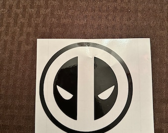 Deadpool Symbol Simple Vinyl Decal - Etsy