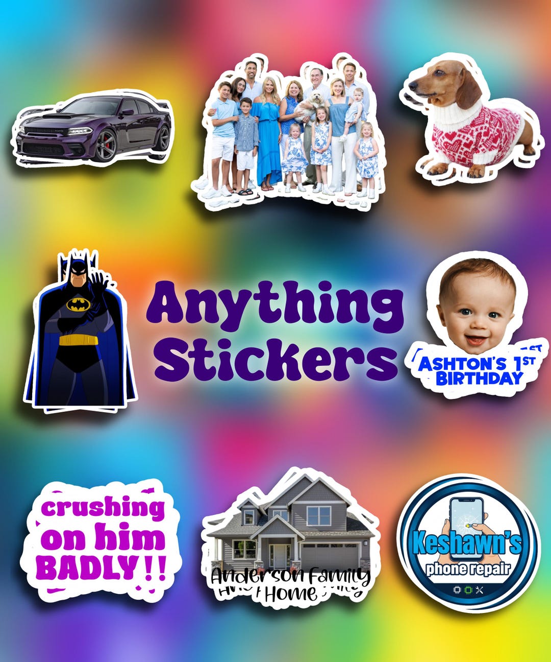 Custom Stickers | Personalized Photo Stickers | Any Image, Logo, Pet ...