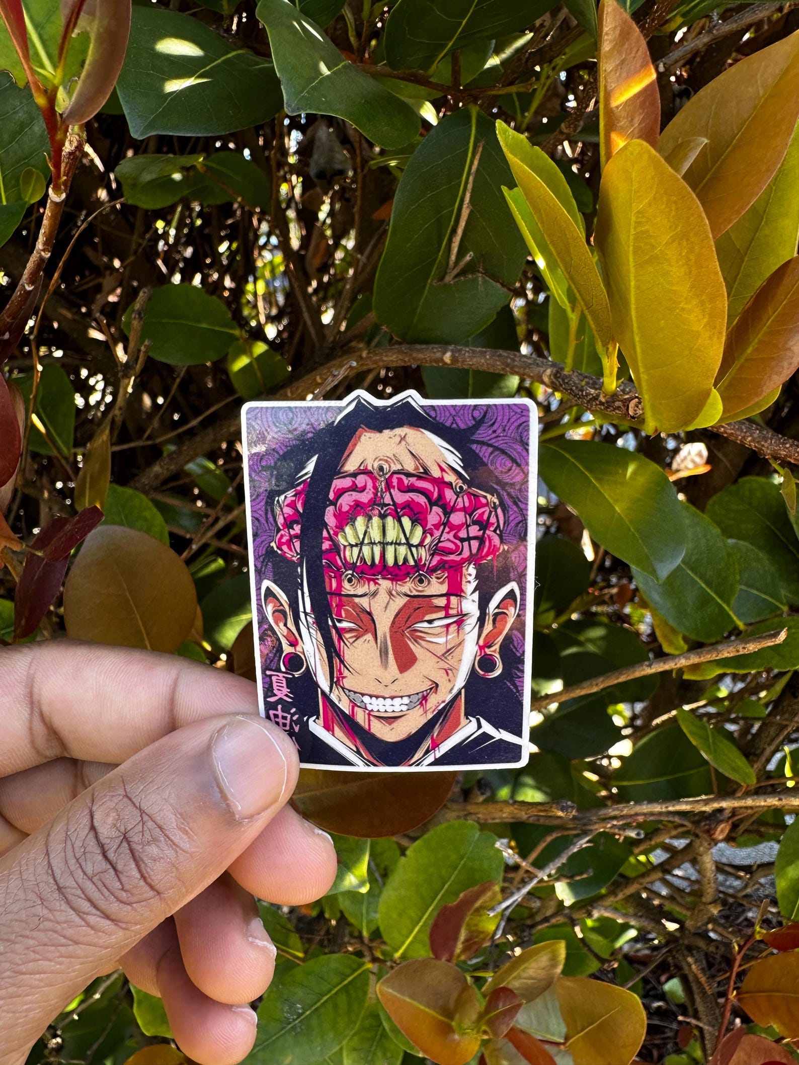 Jujutsu Kaisen Kenjaku Sticker - Cursed Spirit Brain Reveal Decal - 2 ...