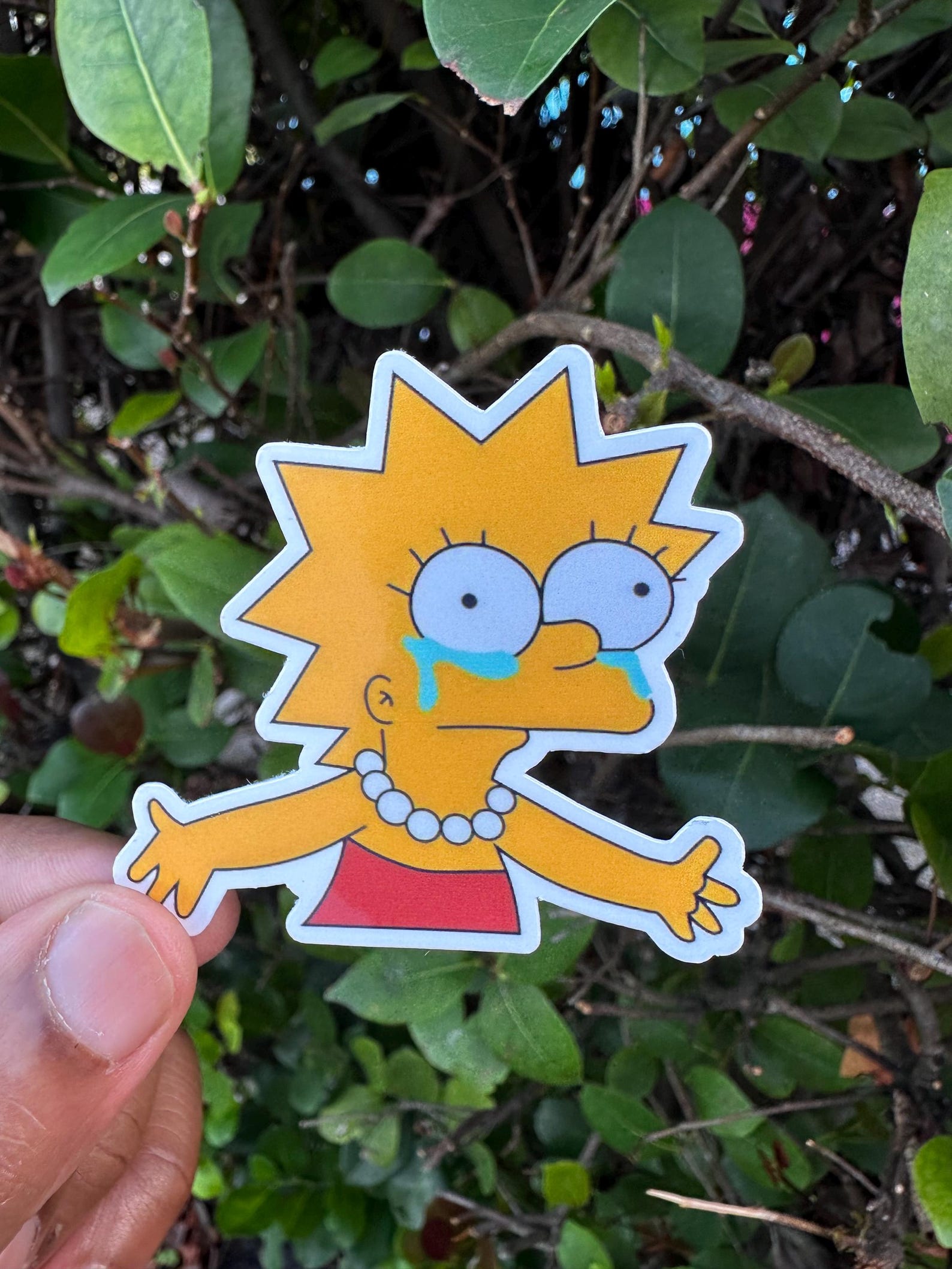 Crying Lisa Simpson Sticker - the Simpsons Meme Decal - Vinyl - Etsy