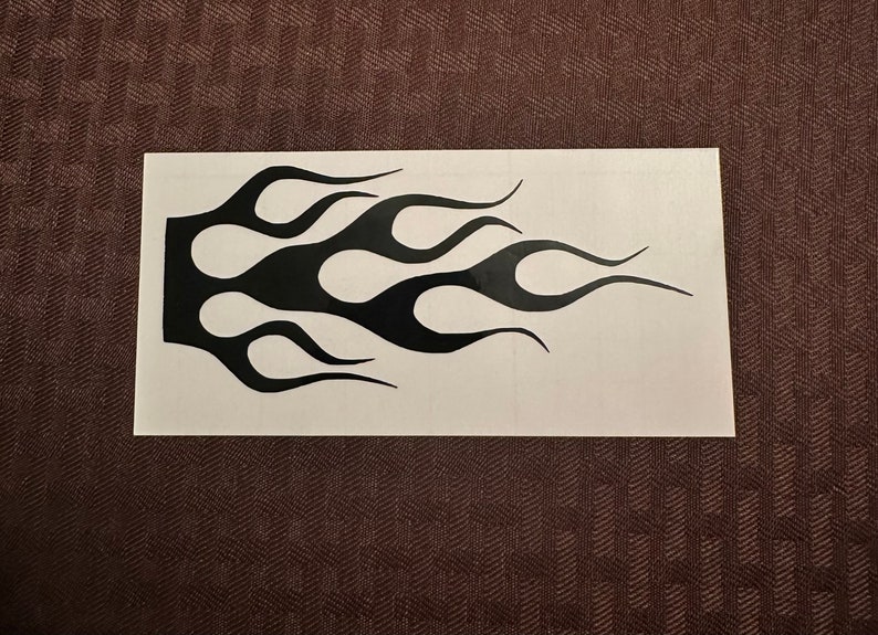 Flame Vinyl Decal, Hot Rod Racing Sticker - Etsy