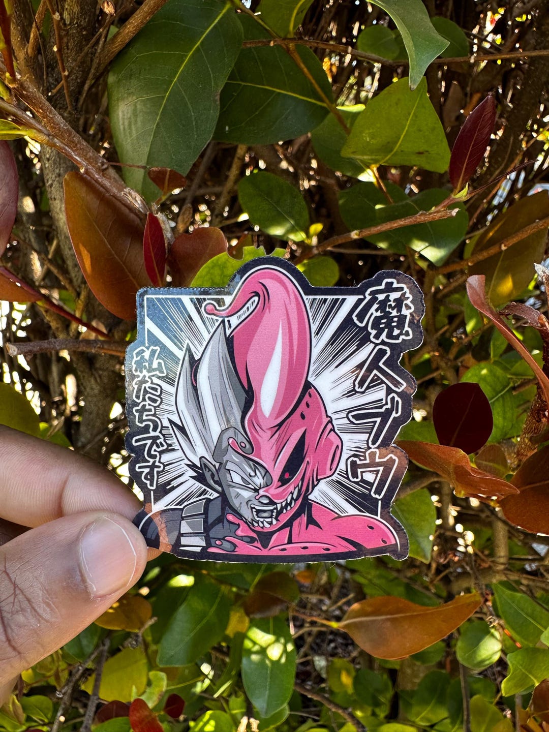 Fusion Warrior Battle Sticker - Epic Pink Villain Vs Alien Hero - 2.5in ...