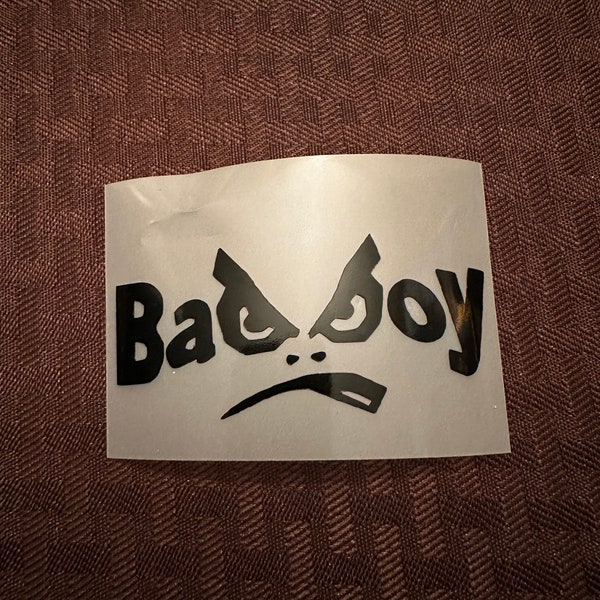 Bad Boy Vinyl Decal - Etsy