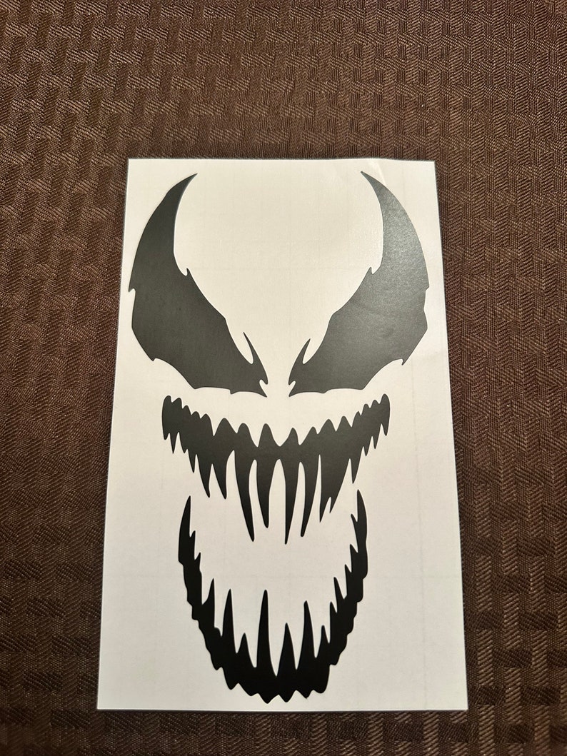 Venom Vinyl Decal – Marvel Antihero Sticker – Villain Wall Art – Car ...
