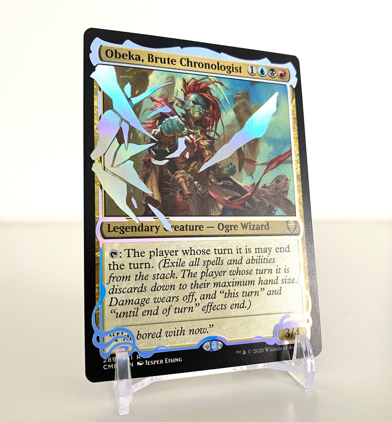 Obeka, Brute Chronologist Holo Foil Vinyl Alter Magic the Gathering EDH ...