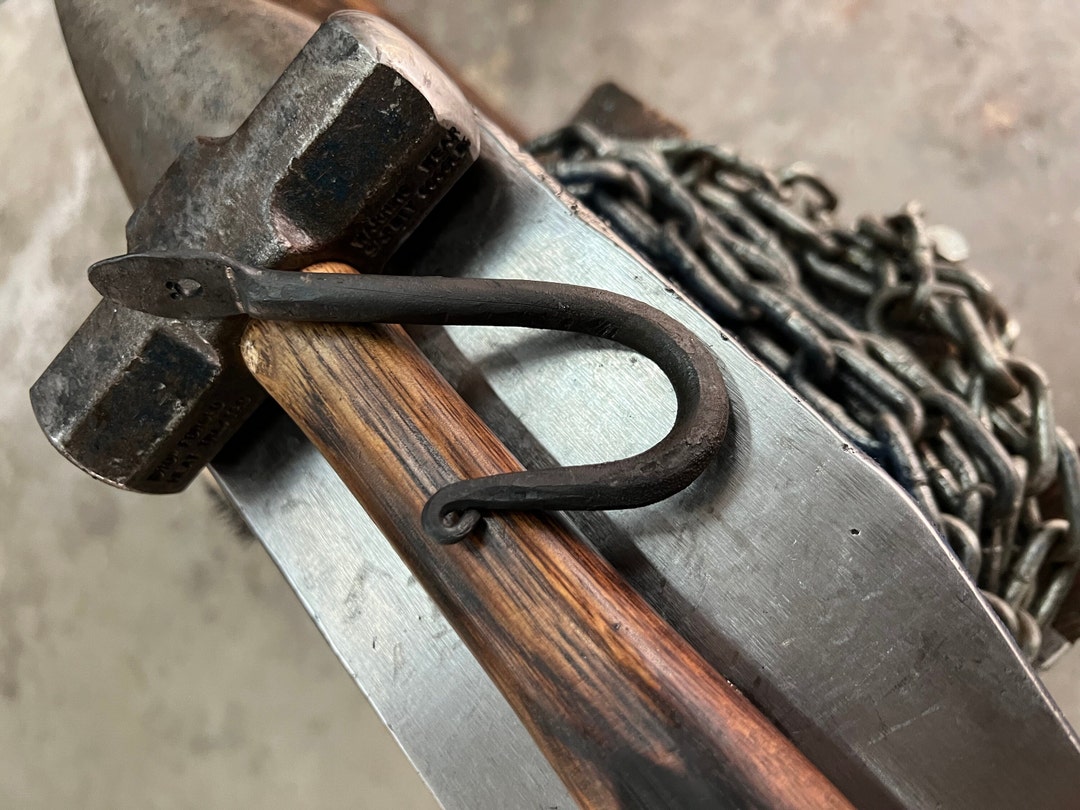 Hand Forged Steel Hook: Rosaries, Rifle, or Tool Hanger - Etsy