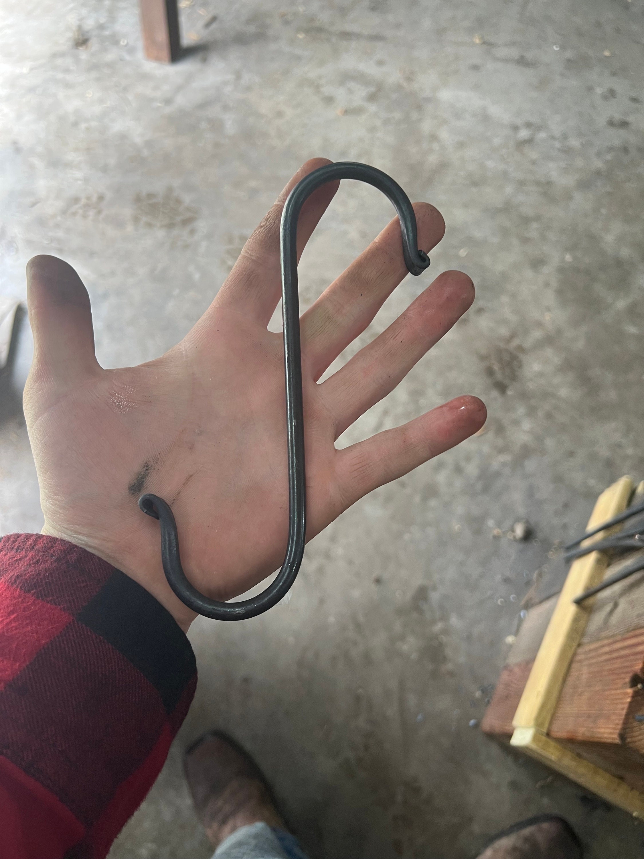 Hand Forged S Hooks Set of 3 6 Inch Handmade S Hooks - Etsy