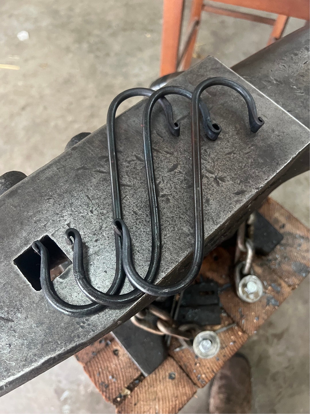 Hand Forged S Hooks Set of 3 -- 6 Inch Handmade S Hooks - Etsy