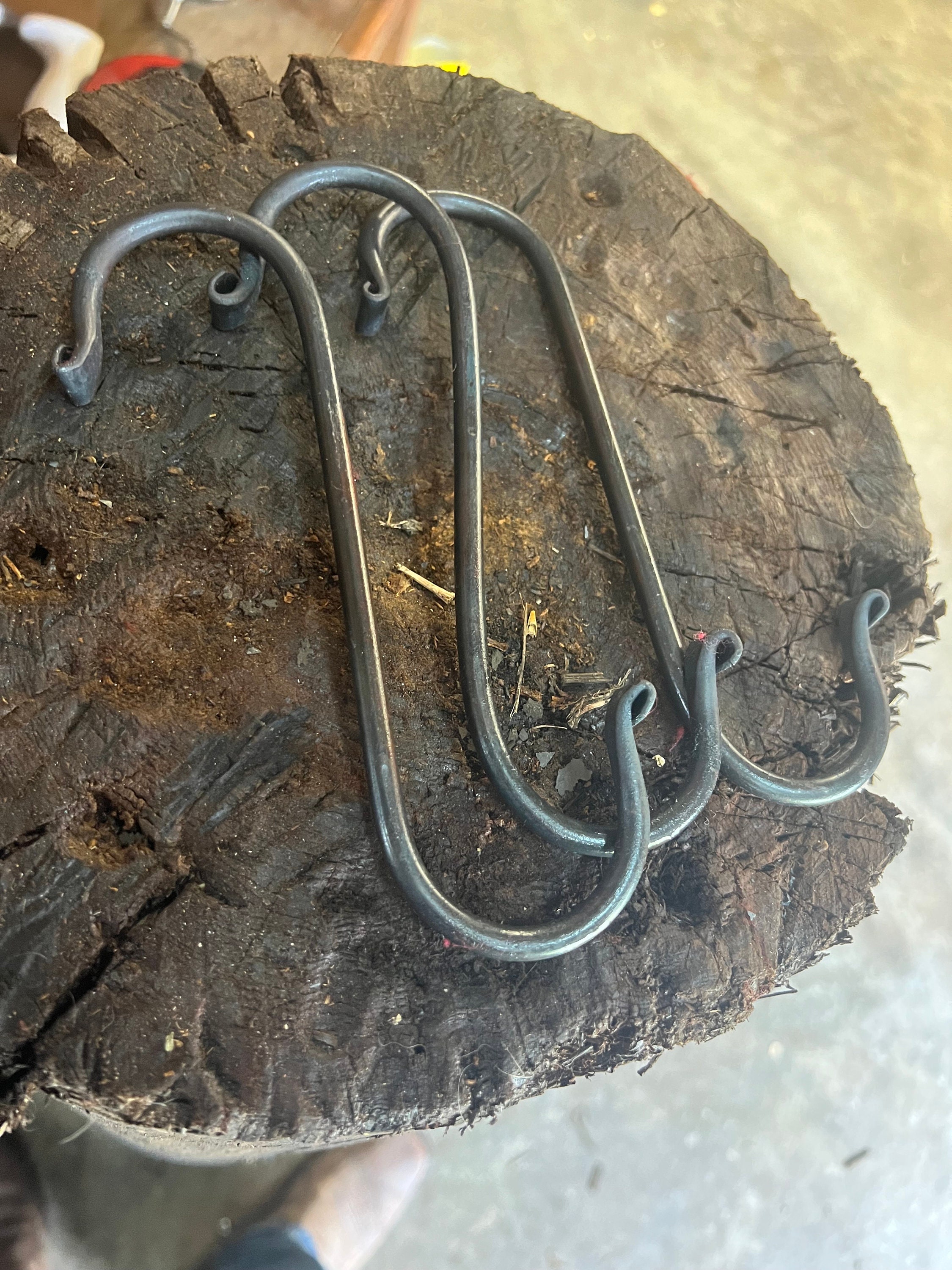 Hand Forged S Hooks Set of 3 6 Inch Handmade S Hooks - Etsy