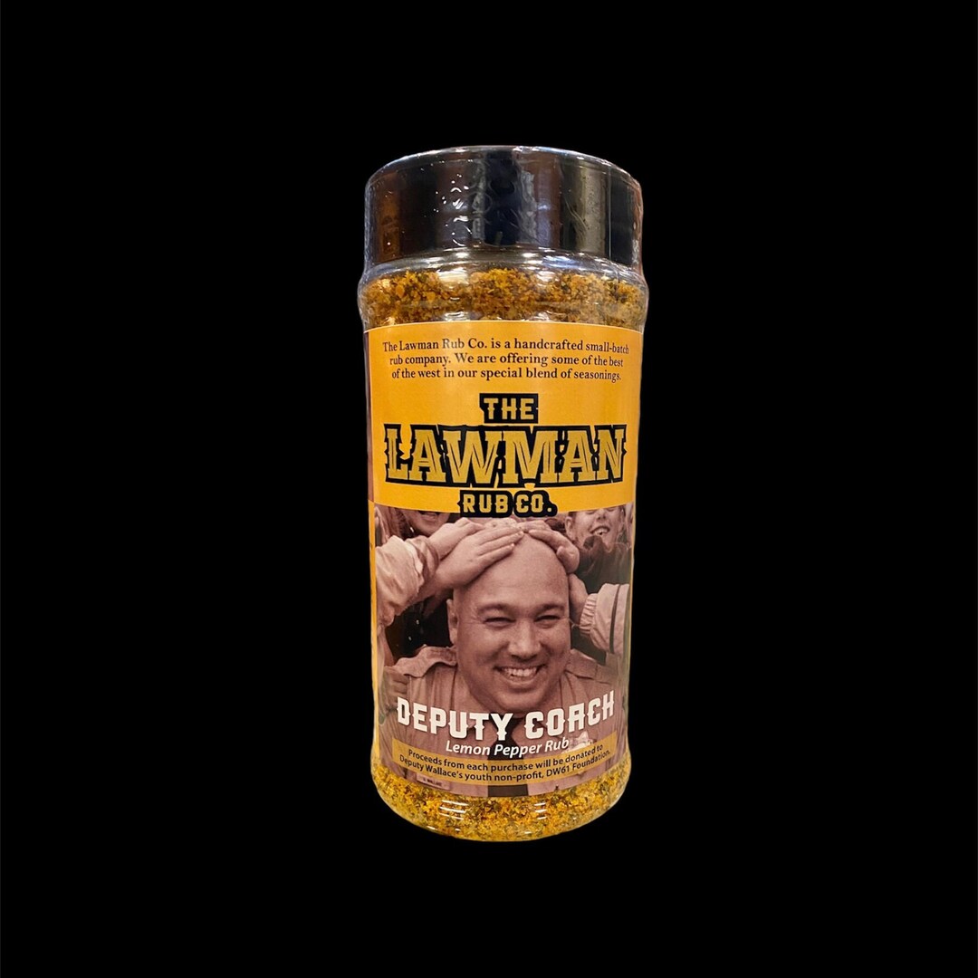 The Lawman Rub Co "deputy Coach" Lemon Pepper Seasoning - Etsy