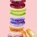 Macarons Digital Print Set of 4 - Etsy