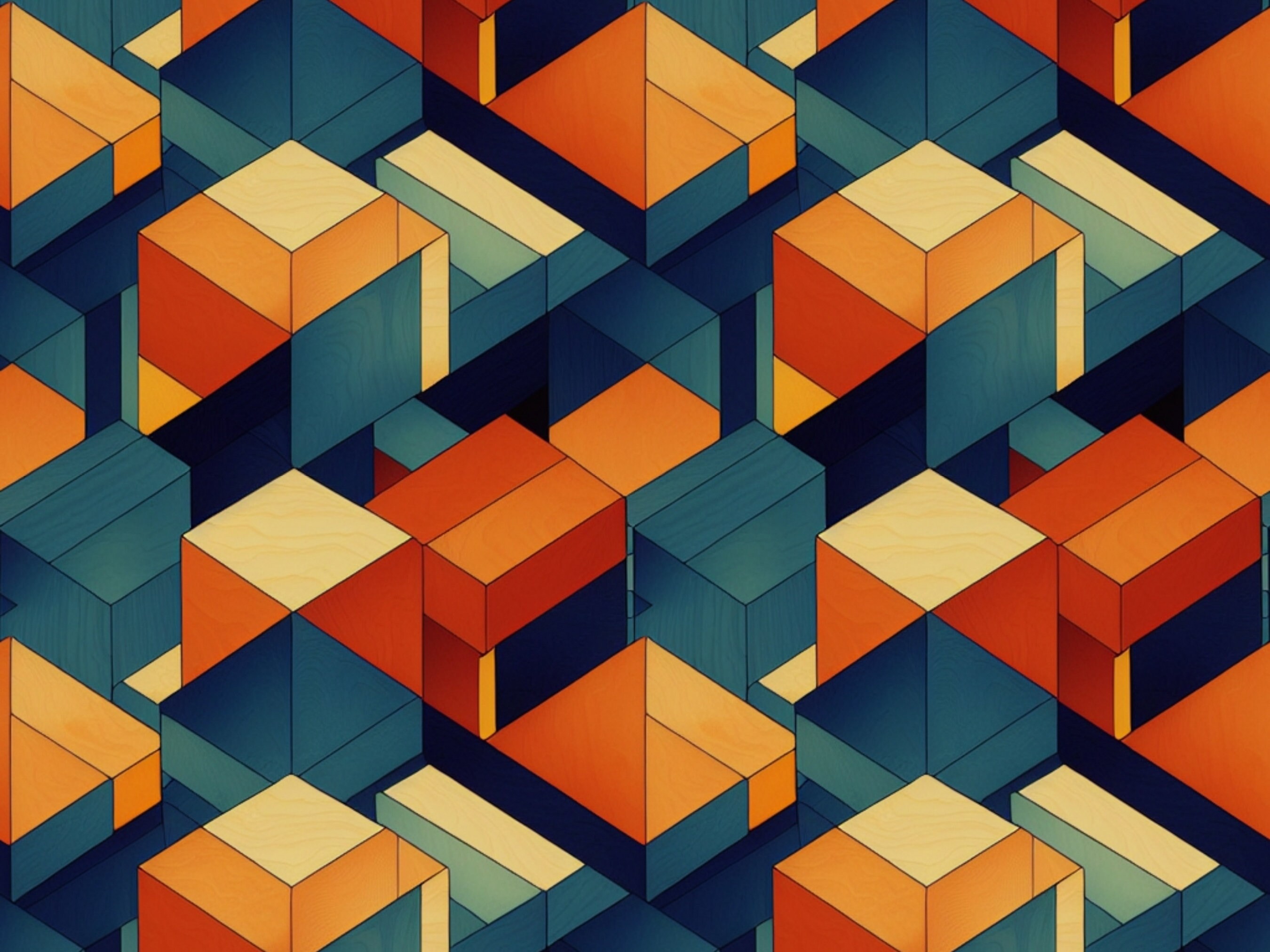 Watercolor 3D Cubes Digital Paper Set, Junk Journal, Decoupage Paper ...