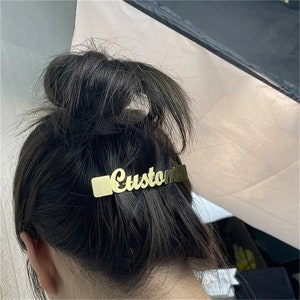 Custom Name Hair Clip | Personalised Name/word Hair Clip | Hair ...